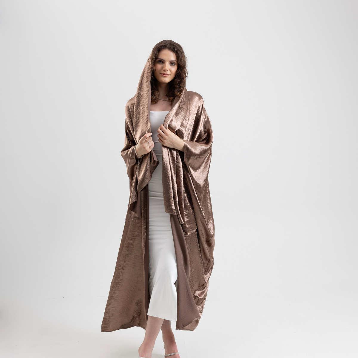 Bayamuse Ruya – Shiny Satin Abaya & Kimono Sets – bayamuse